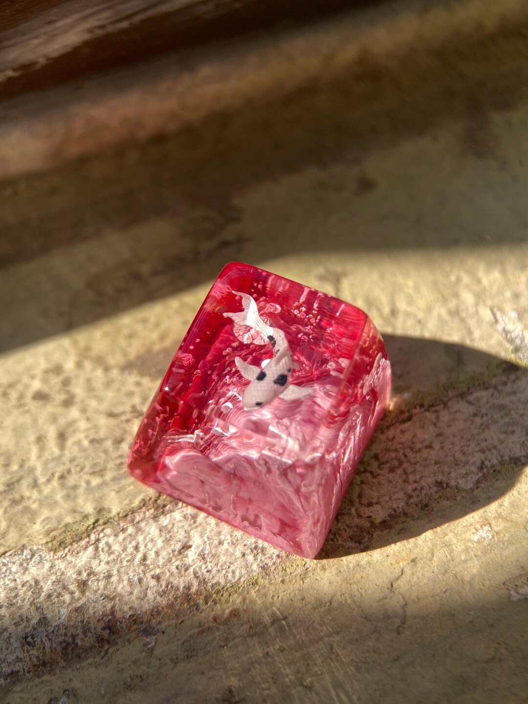 Red Koi Fish Keycaps, Coral Artisan Keycap, Keycap for Cherry MX ...