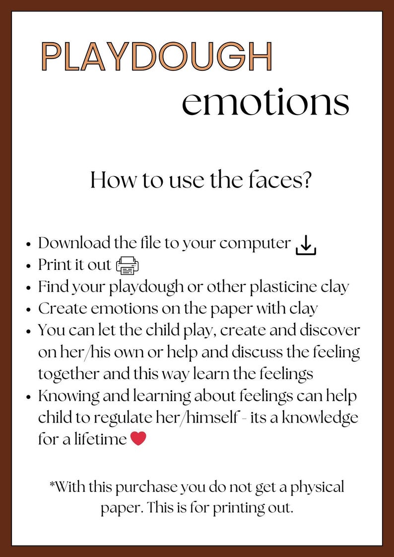 Printable Blank Face Emotion Playdough Mat DIY Faces With Playdough ...