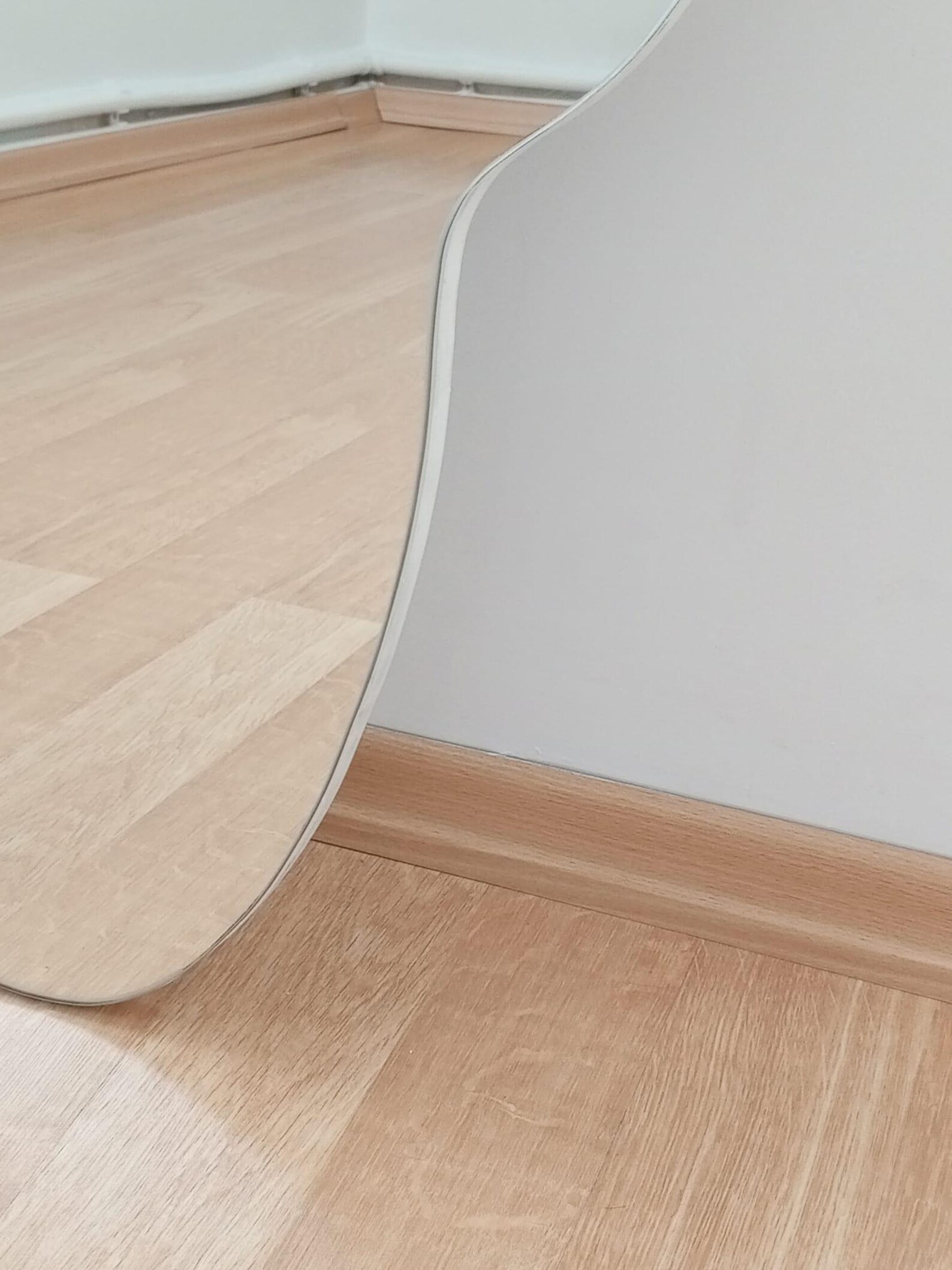 Organic Shaped Wall Mirror, Wavy Full Length Mirror, Asymmetrical ...