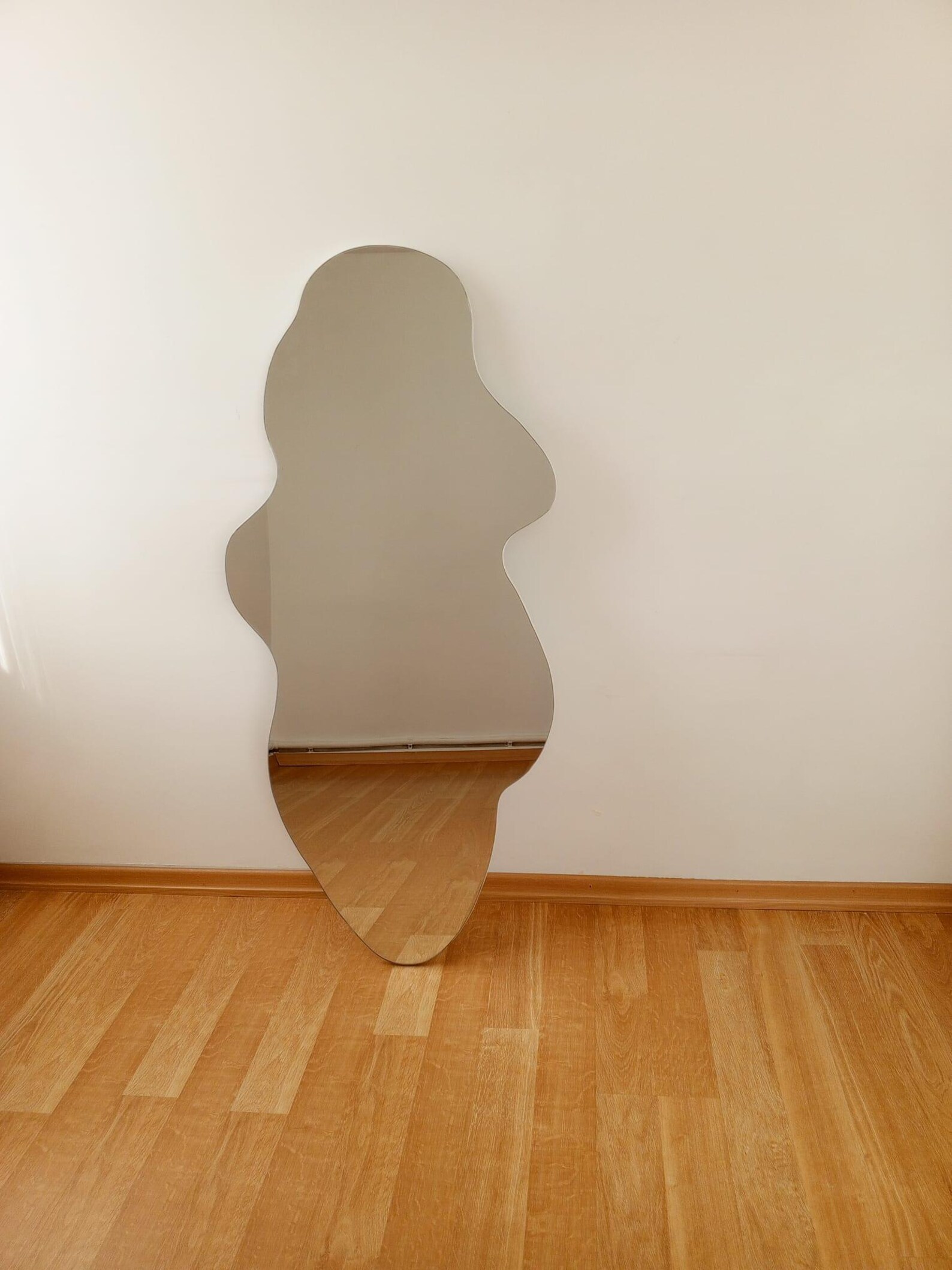 Organic Shaped Wall Mirror, Wavy Full Length Mirror, Asymmetrical ...