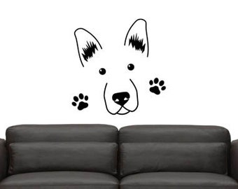 German Shepherd Dog Decal Wall Sticker - Etsy