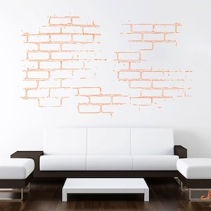 Bricks Wall Decal - Etsy