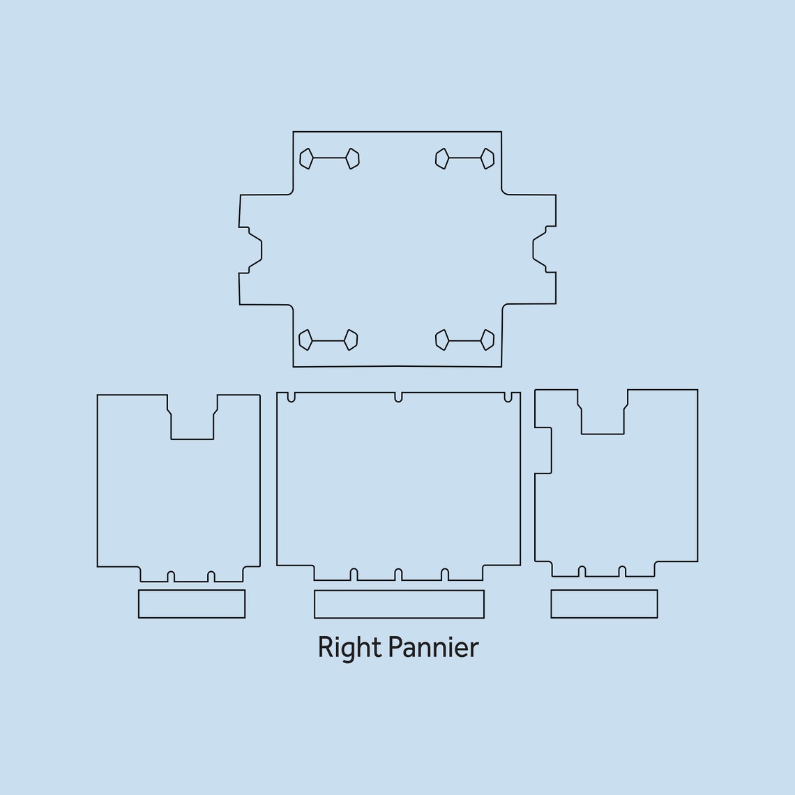 BMW R1200GSA LC 2014 Panniers / Box Full Wrap Design 2 - Etsy