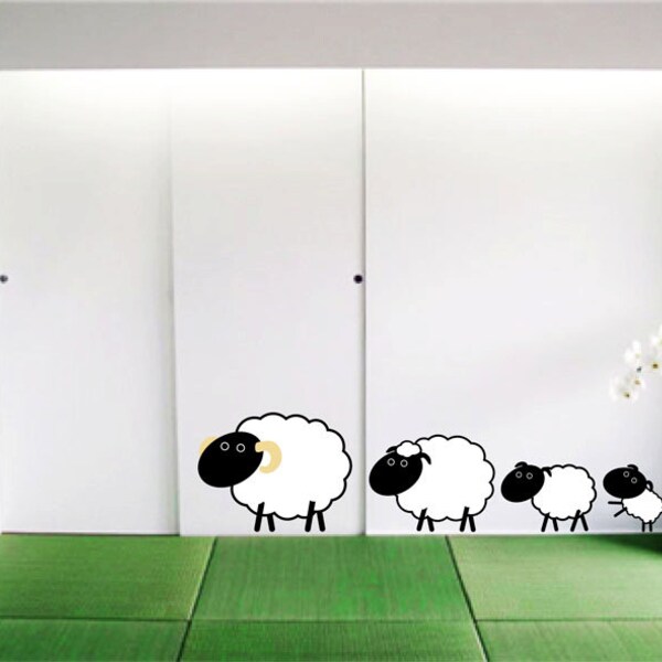 Sheep Wall Decal - Etsy