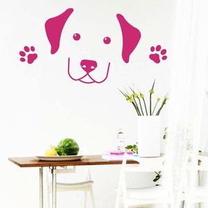 Cute Labrador Wall Decal - Etsy