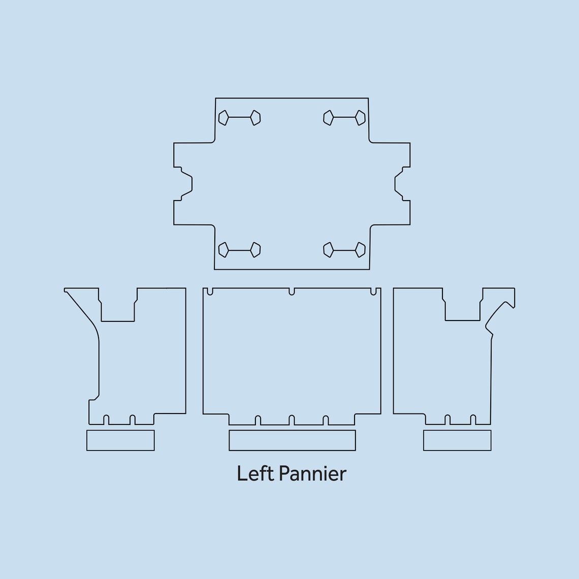 BMW R1200GSA LC 2014 Panniers / Box Full Wrap Design 3 | Etsy