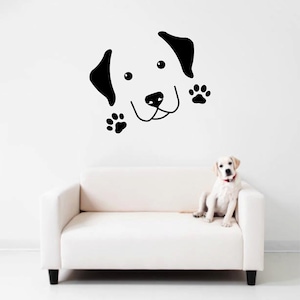 Cute Labrador Wall Decal - Etsy
