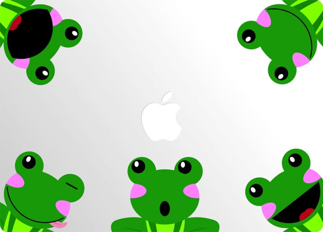 Laptop Frogs Decal - Etsy