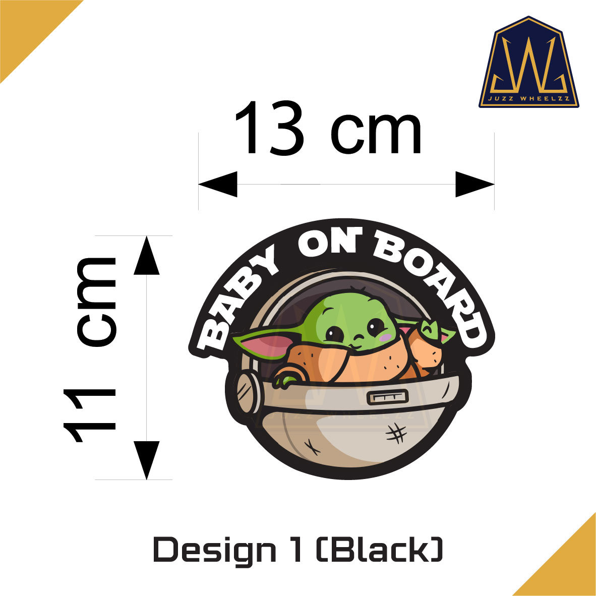 Grogu Baby on Board Car Window Decal - Etsy Australia