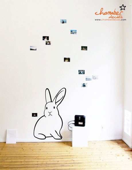 Cute Rabbit Wall Decal (version 2) - Etsy