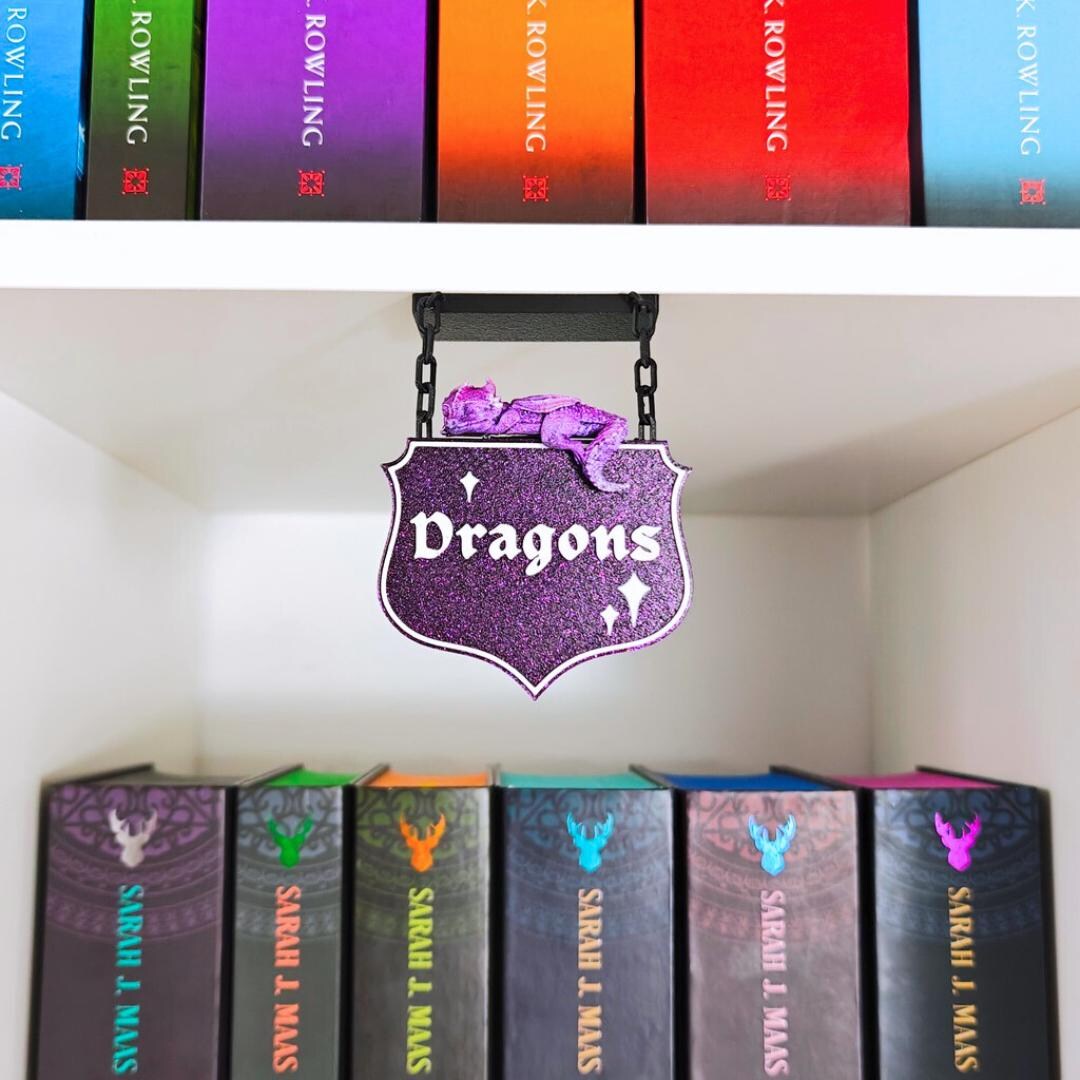Hanging Genre Plaque Sign for Library Shelves (MULTIPLE DESIGNS ...