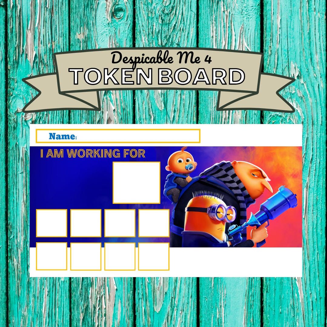 The Despicable Me 4 Board Economy With 4-10 Token Board Options, ABA ...