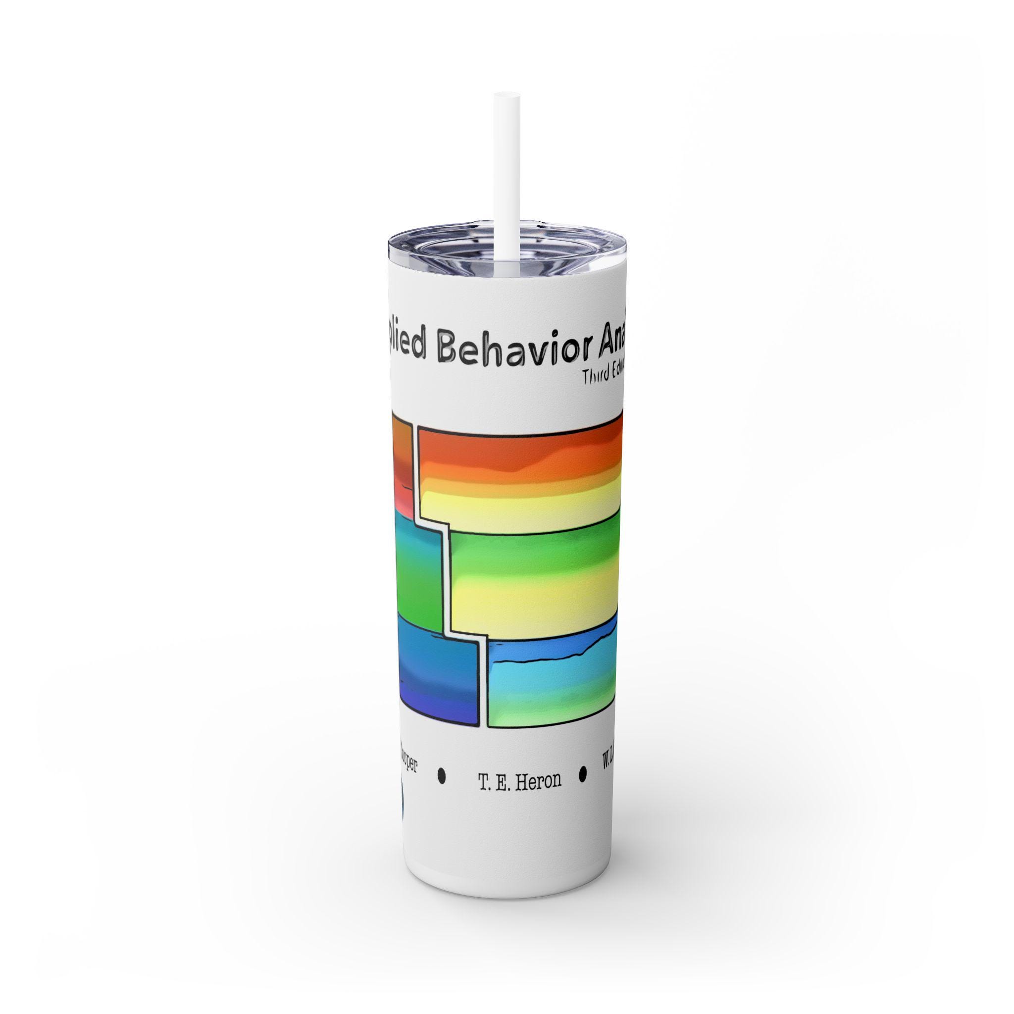 Cooper Book 20 Oz Skinny Tumbler With Straw, Behavior Analysis, Bcba ...