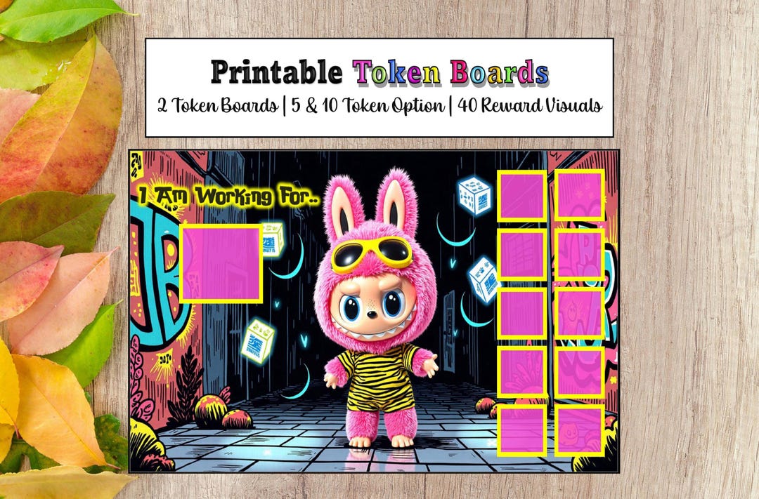 Labubu Token Board With 5 & 10 Token Board Options, ABA, Special ...