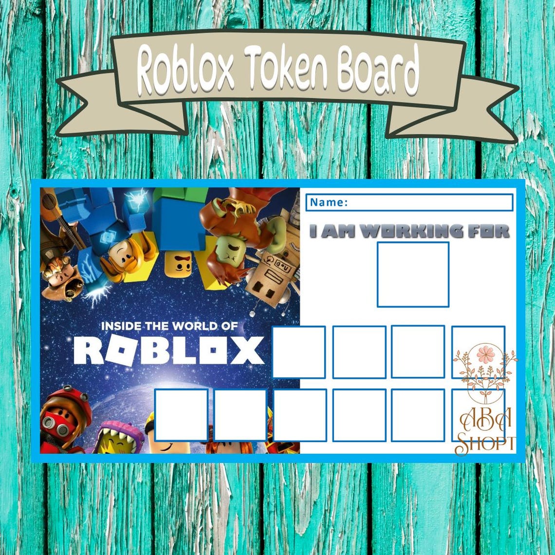 Roblox Token Board With 6 & 8 Token Board Options, ABA, Special ...