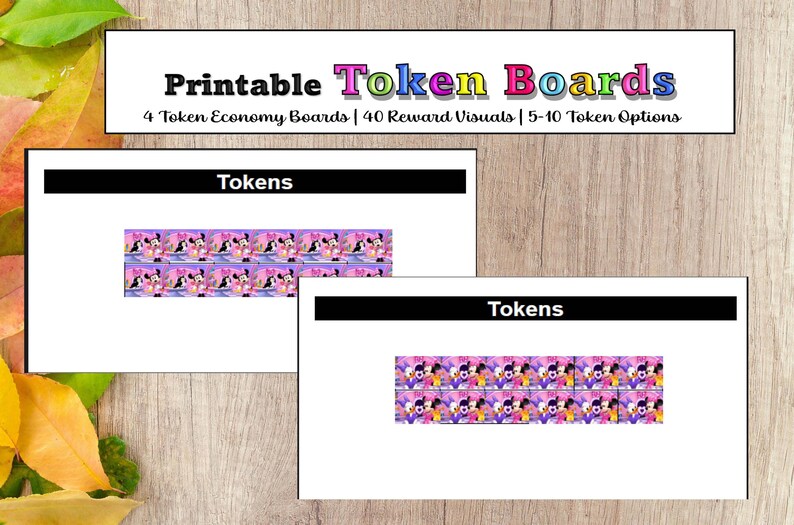 Minnie Mouse and Daisy Token Boards, Minnie Mouse Bowtoon | 5 & 10 ...