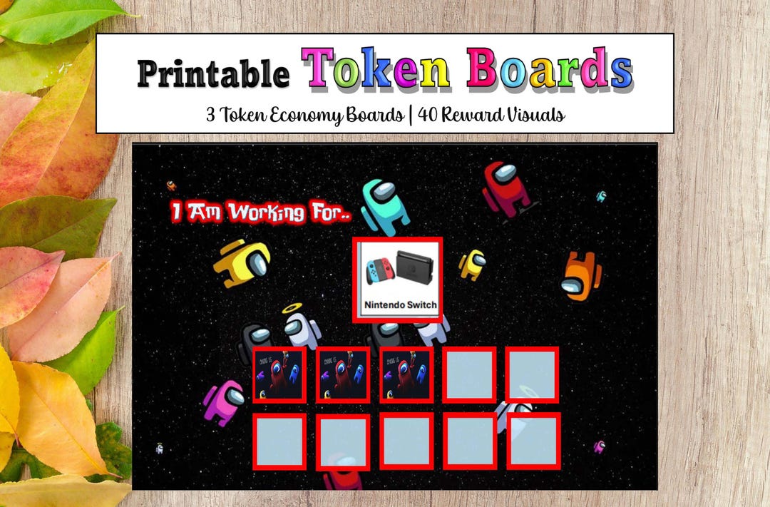 Among Us Token Board With 6, 8, & 10 Token Options, ABA, Special ...