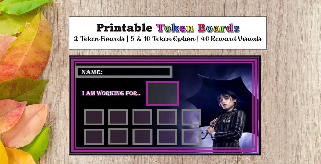 Wednesday Token Board | 2 Token Economy Boards | 5 & 10 Tokens | ABA ...