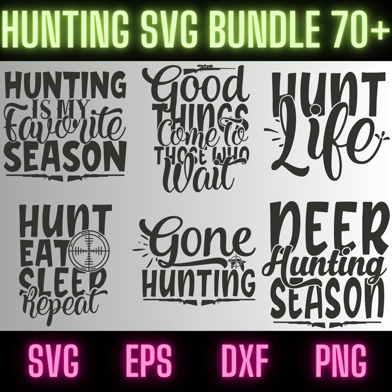 Hunting Svg - Etsy