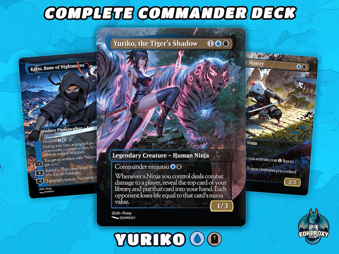 Yuriko Anime MTG Commander Deck: Ninja Theme, Ready to Play - Etsy