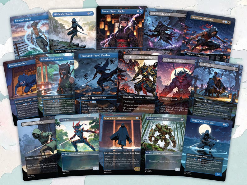Yuriko Anime MTG Commander Deck: Ninja Theme, Ready to Play - Etsy