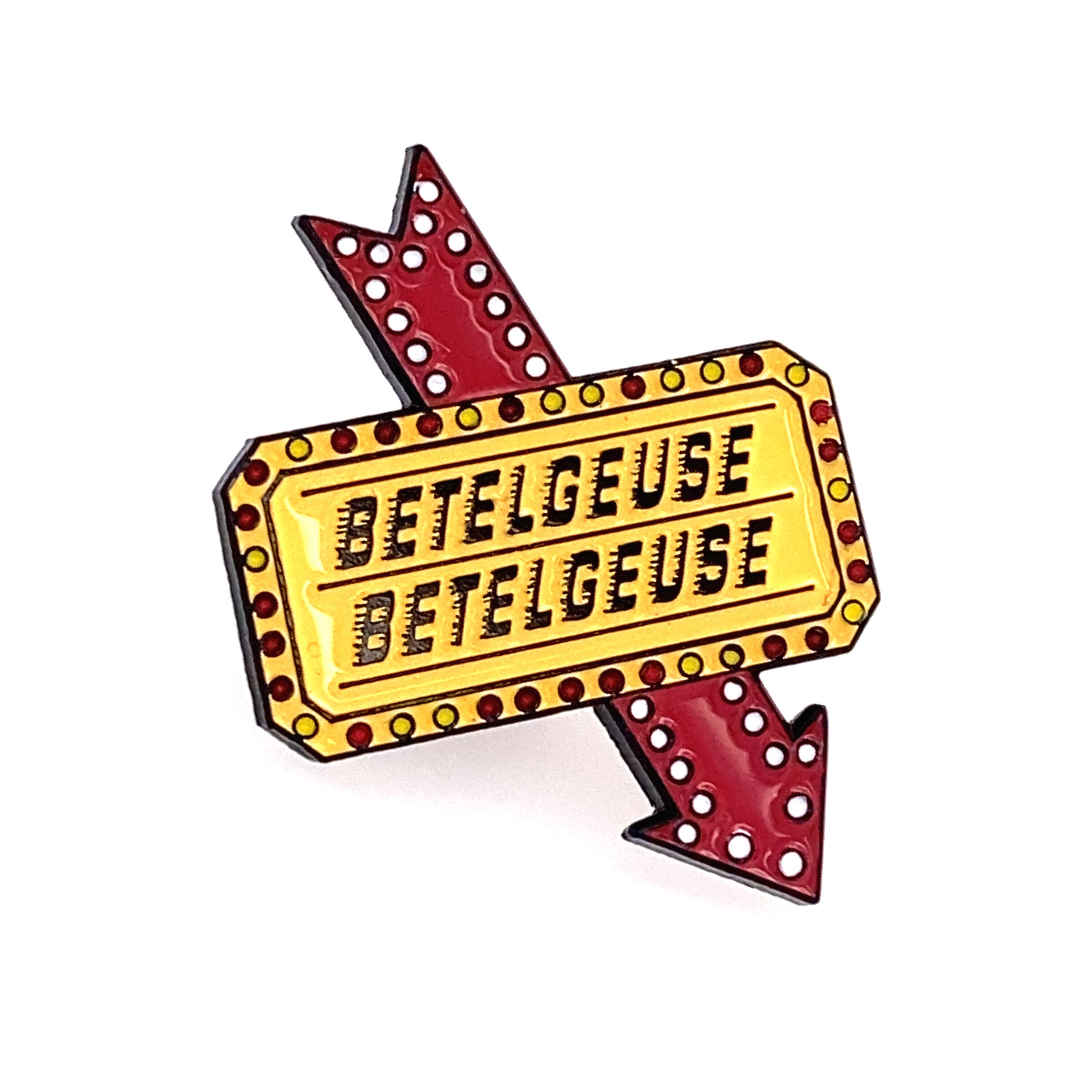 Beetlejuice Neon Sign Soft Enamel Pin Lapel Brooch - Etsy UK