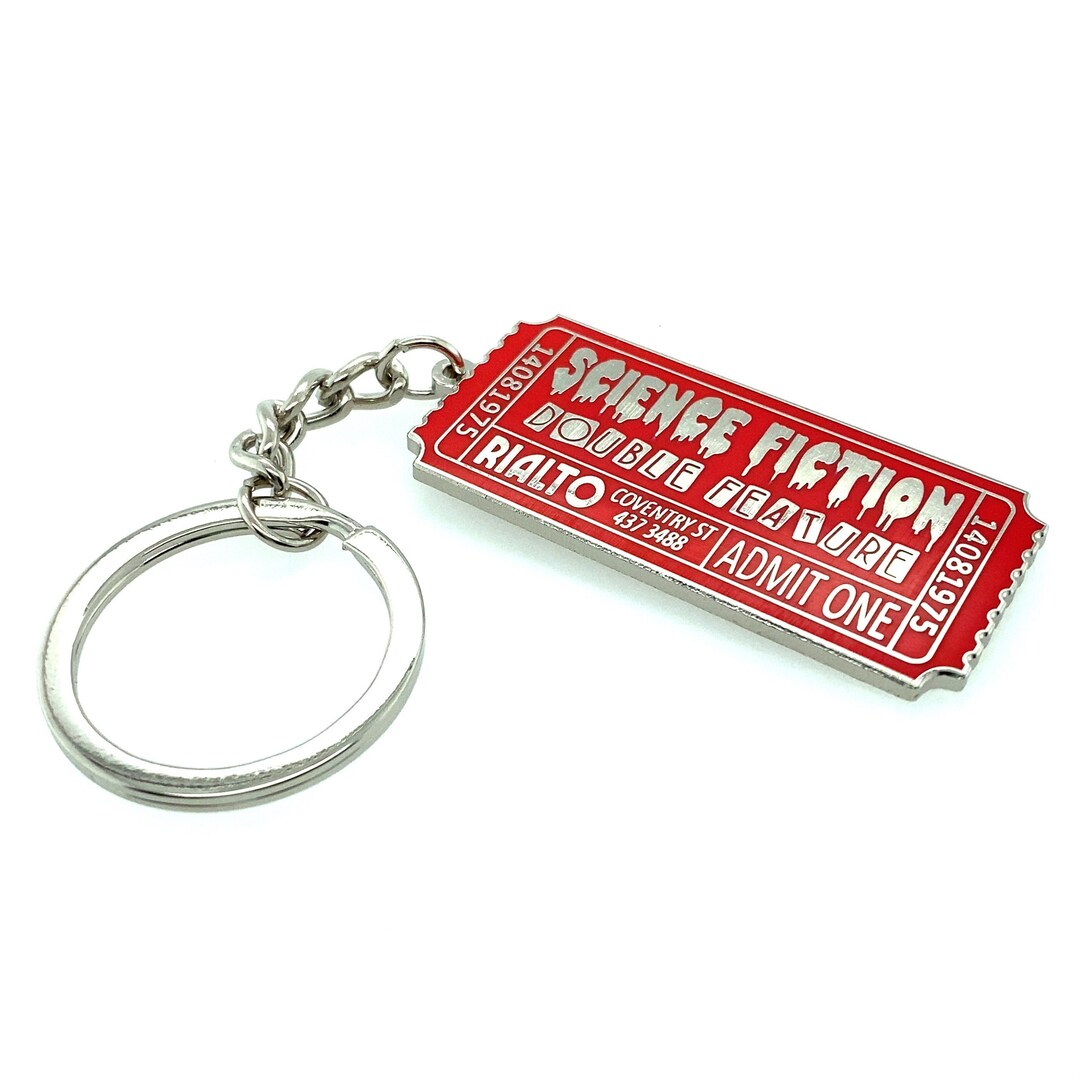 Science Fiction Double Feature Ticket Keyring - Rocky Horror Picture ...