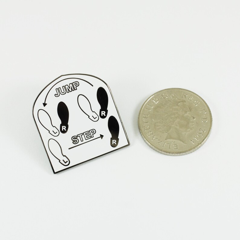 Time Warp Steps Hard Enamel Pin White Lapel Brooch Rocky | Etsy