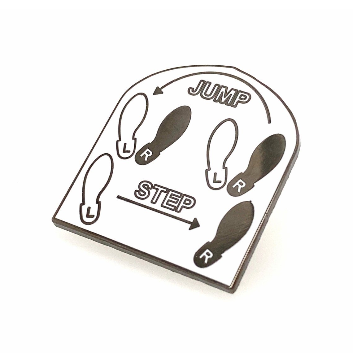 Time Warp Steps Hard Enamel Pin White Lapel Brooch Rocky | Etsy