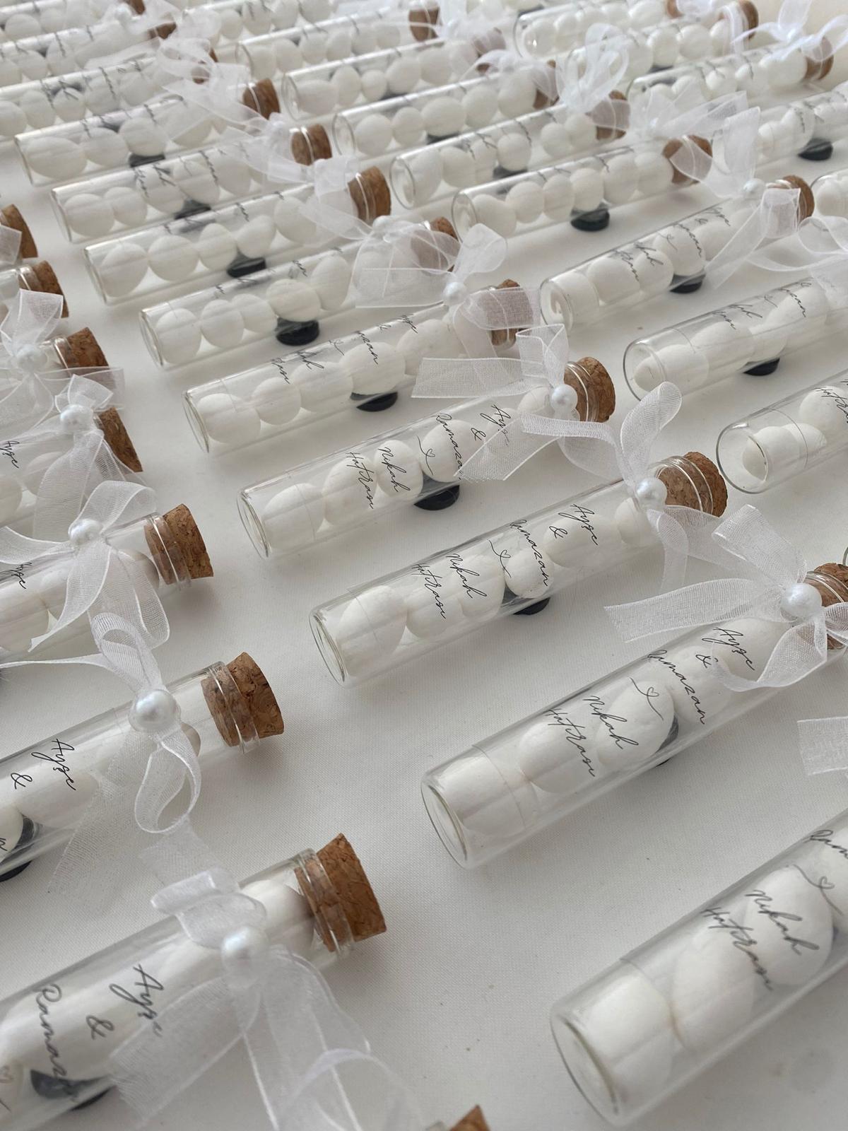 Custom Jordan Almond Candy Glass Jar Wedding Favor,engagement Favor ...