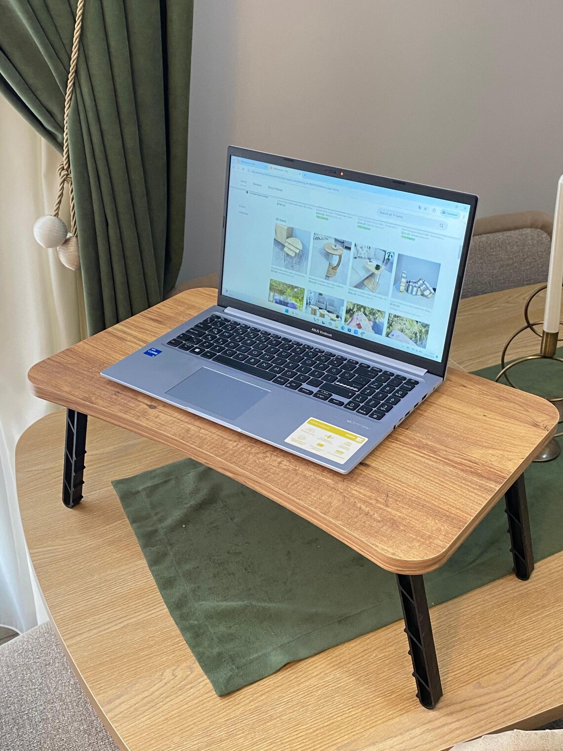 Laptop Stand Foldable Bed Sofa Top Breakfast Computer Table. - Etsy