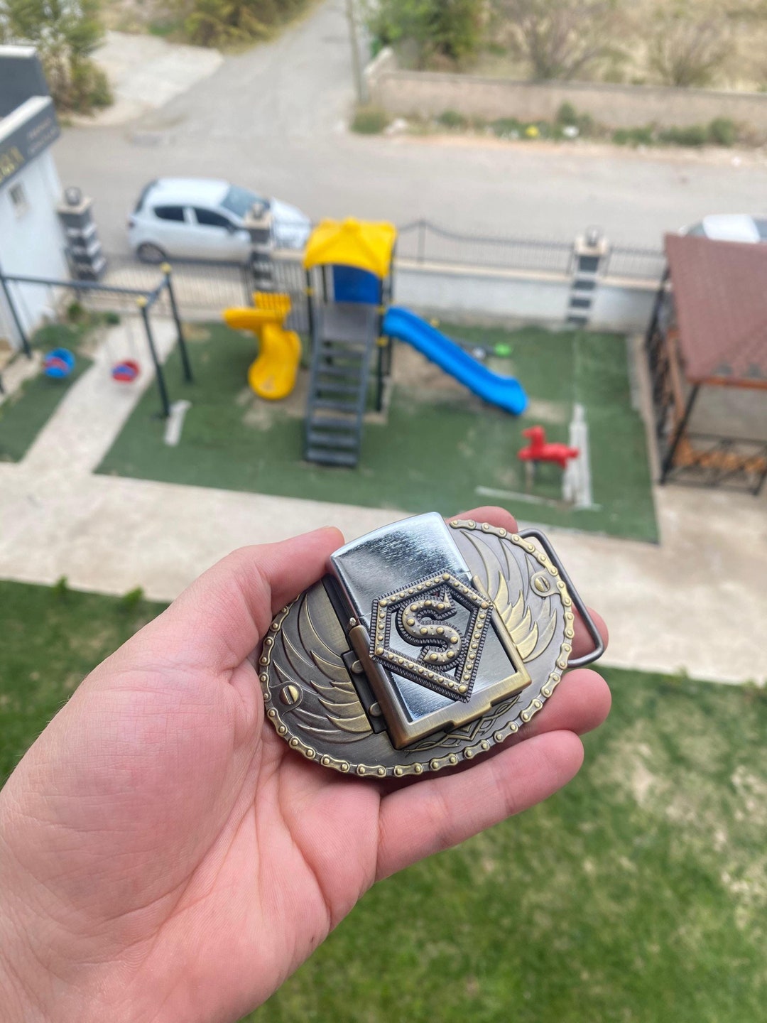 Superman Belt Buckle and Flintlock. Stoned Belt Buckle. 4cm. - Etsy