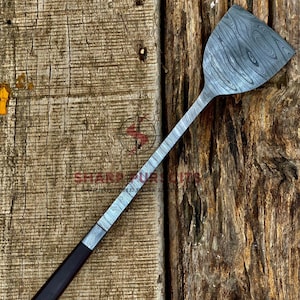 Hand Forged Damascus BBQ Grill Set| Fork| Spatula| Tong| Chef Knife ...