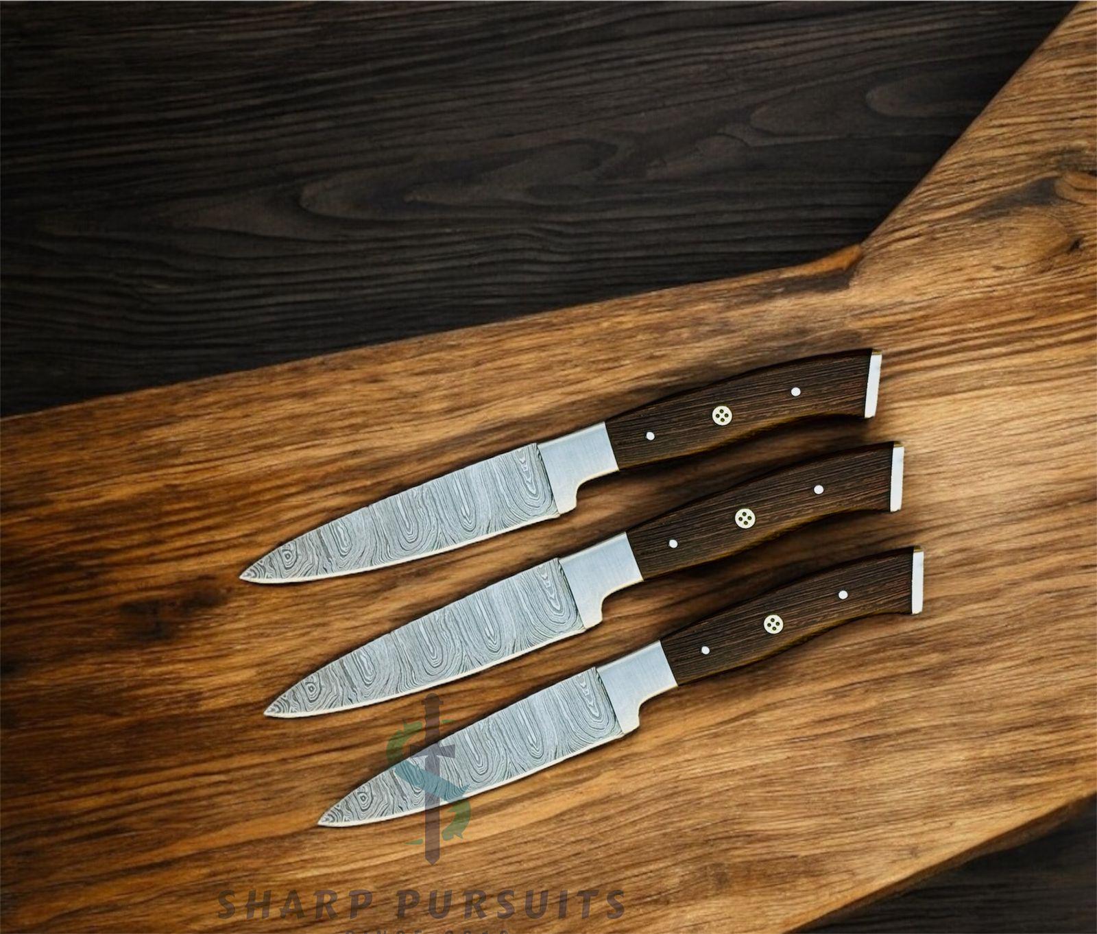 Damascus Steel Chef Knife Set-8pieces Professional Kitchen Knives With ...