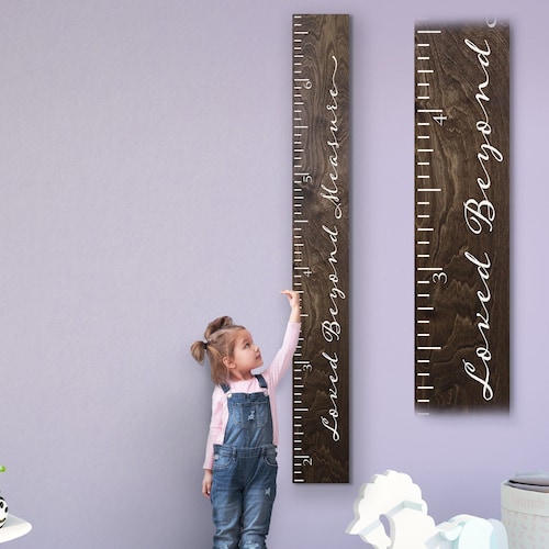 Height Board Ruler for Kid Wood Measure Stick Growth Chart - Etsy