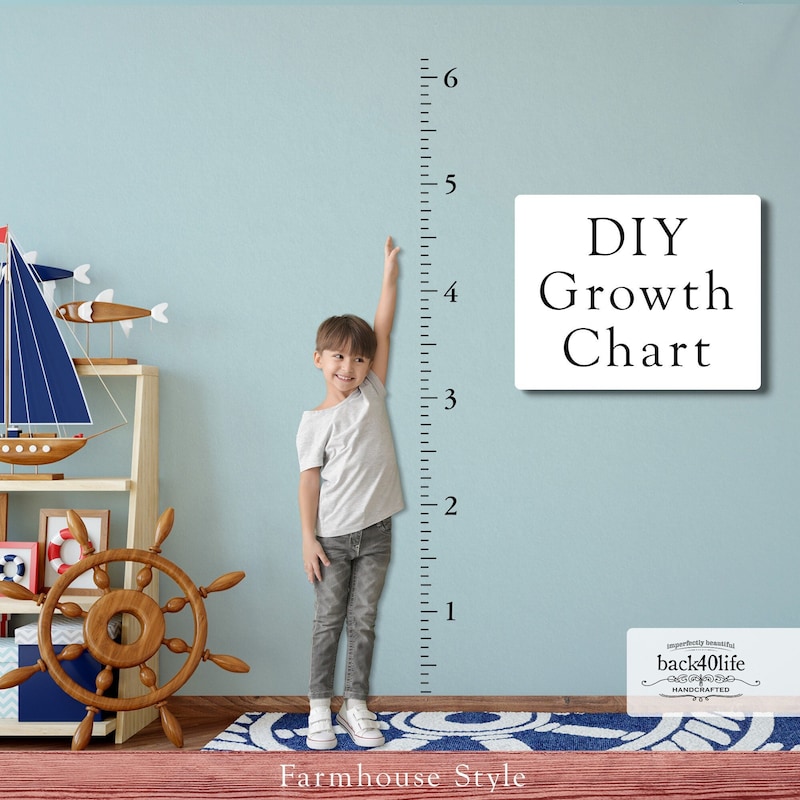 Kids Height Chart Wall Decals - Etsy