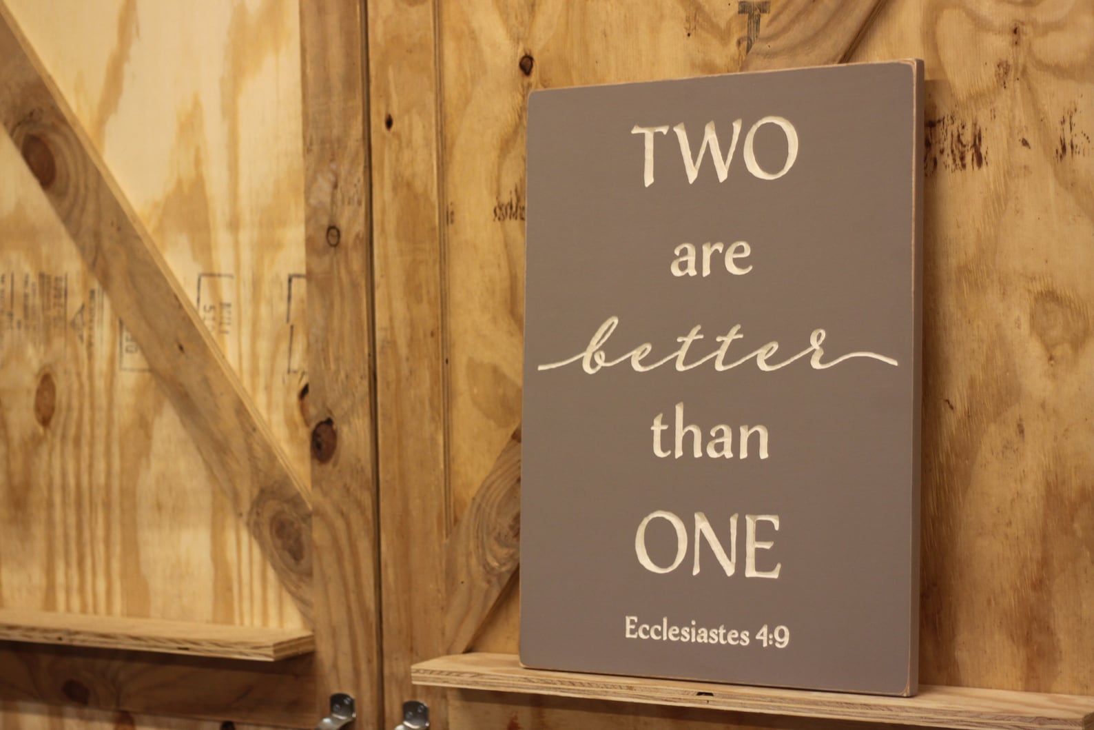 Two Are Better Than One - Ecclesiastes 4:9 Wooden Sign (w-063b ...
