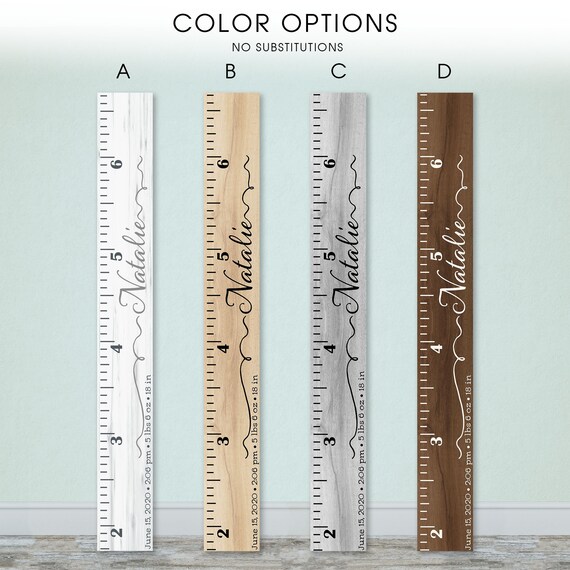 Growth Chart Puzzle Custom Wooden Growth Chart - Personalized Height ...