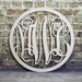 Circle Vine Monogram Unfinished Wood Letters Cutout DIY Decor Nursery ...