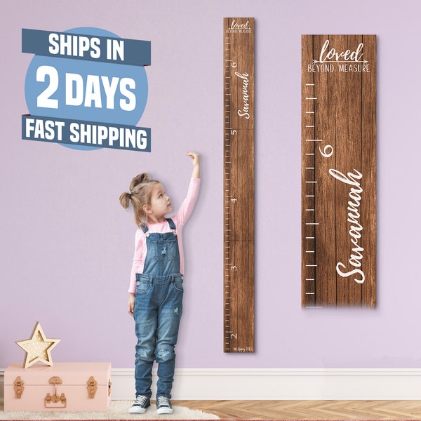 Personalized Growth Ruler Kids - Etsy