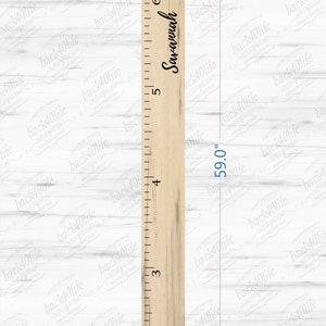 Personalized Wooden Kids Growth Chart - Height Ruler for Boys Girls ...