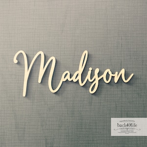 Custom Wooden Name Cutout Sign - Personalized Word Name Phrase Cutout ...