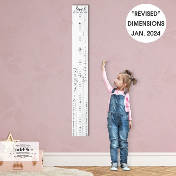 Personalized Growth Chart For Girls Personalized Wooden Chart, Growth