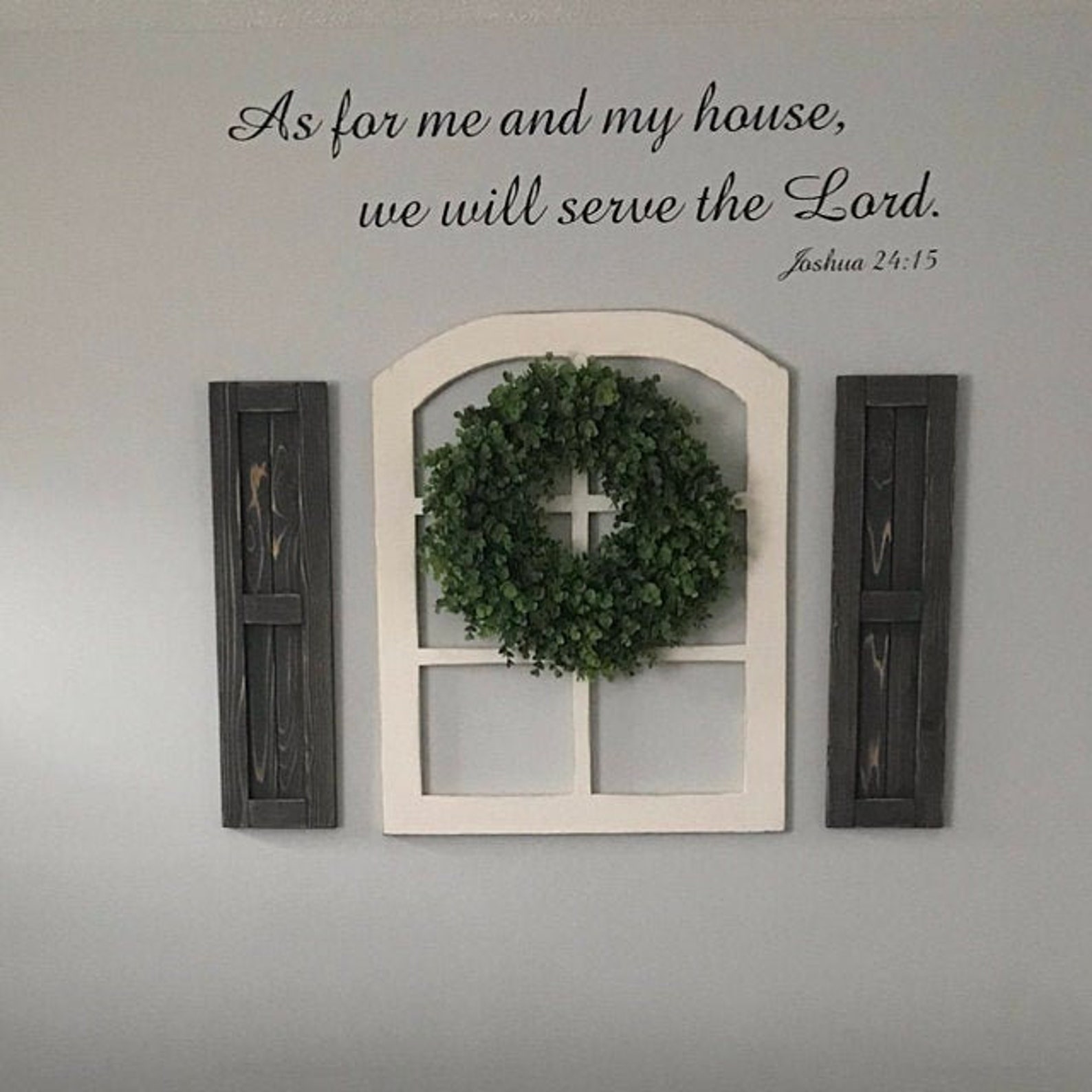As for Me and My House Joshua 24:15 Vinyl Wall Decal B-015 | Etsy