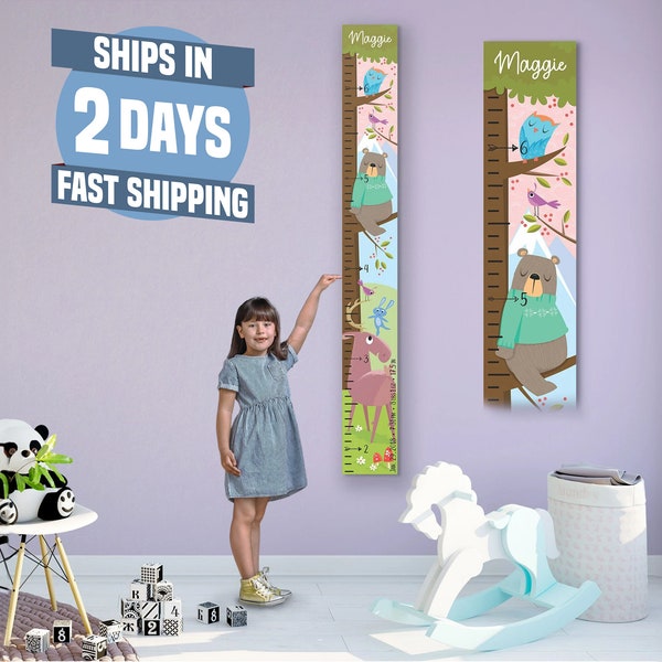Height Chart for Kids Wooden - Etsy