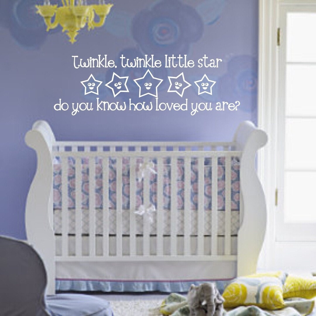 Twinkle Twinkle Little Star Vinyl Wall Decal K-015 - Etsy