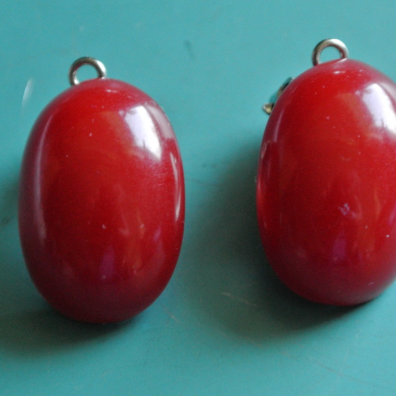 Cherry Red Bakelite - Etsy