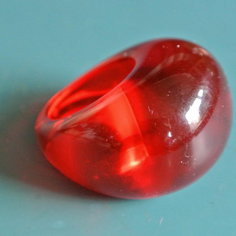 Lucite Ring - Etsy UK