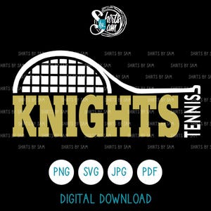 Knights Tennis Svg Png - Etsy UK