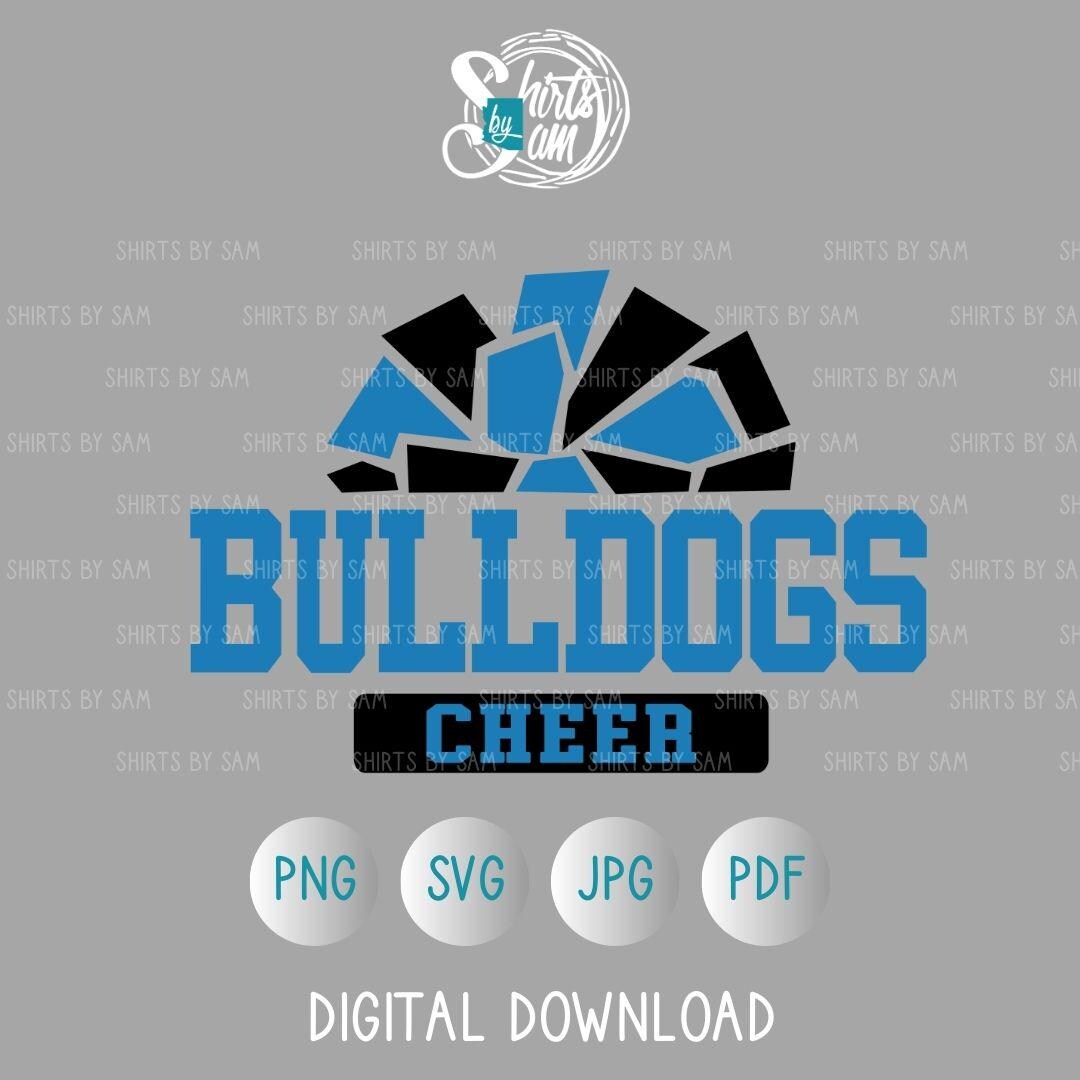BULLDOGS Cheer Svg/png/jpeg/pdf Digital Download. Cheerleading Team ...